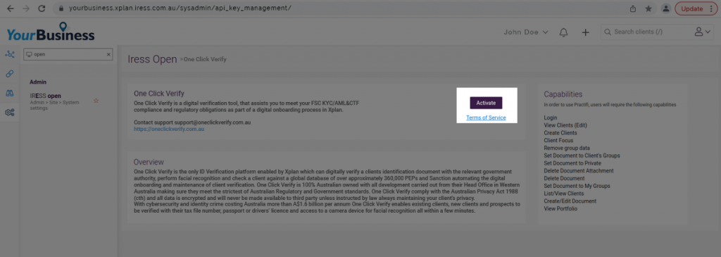 Business Owner Guide - One Click Verify