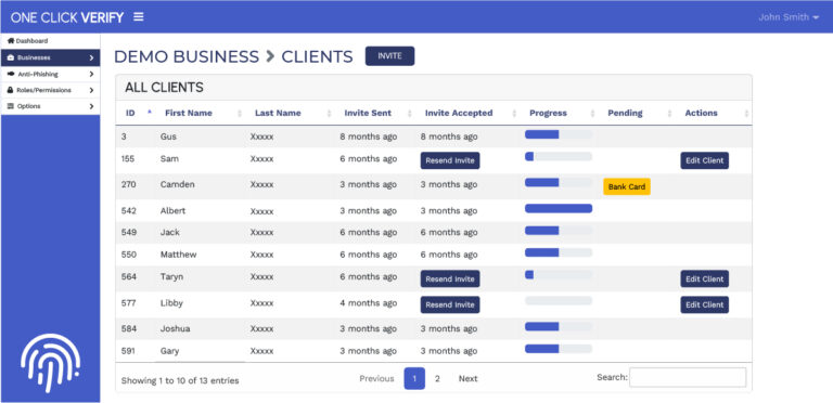 Business User Guide - One Click Verify