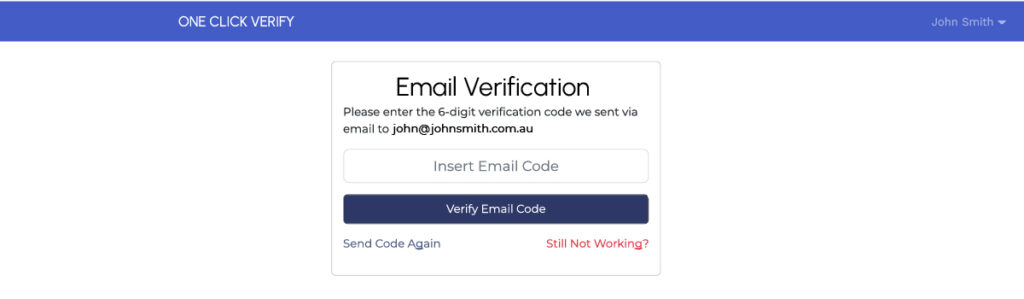 Business User Guide - One Click Verify