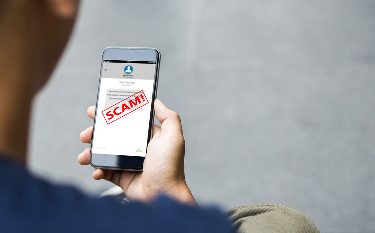 SCAMS: Smishing (text messages) - One Click Verify