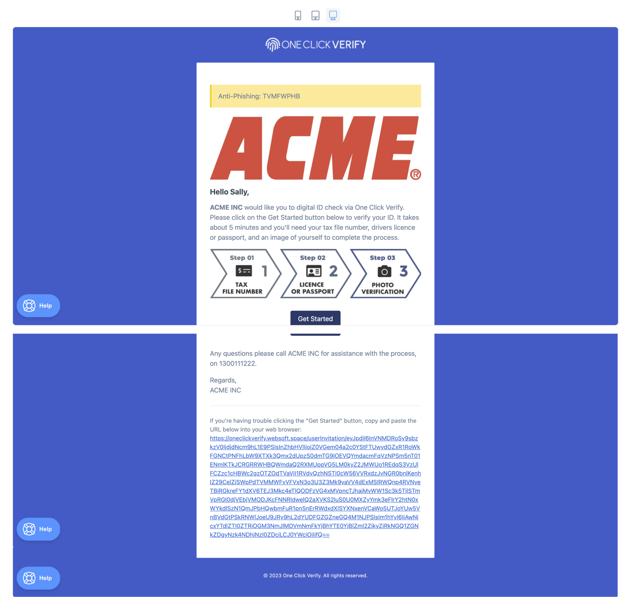 Client User Guide - One Click Verify