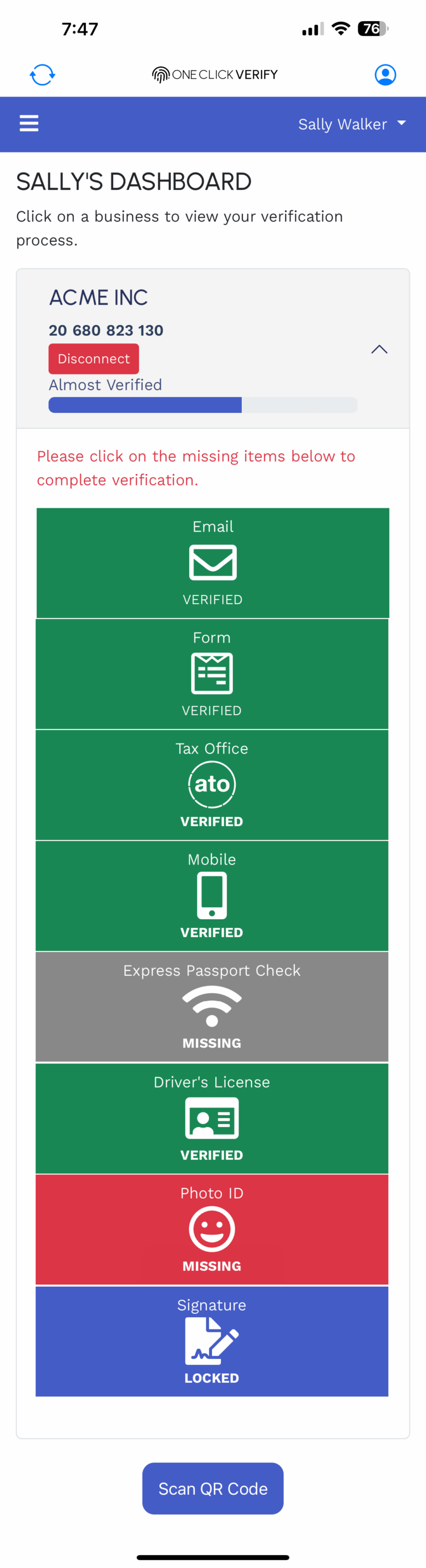 Client User Guide - One Click Verify