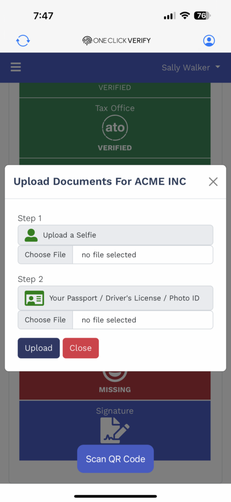 Client User Guide - One Click Verify