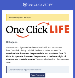 Business User Guide - One Click Verify